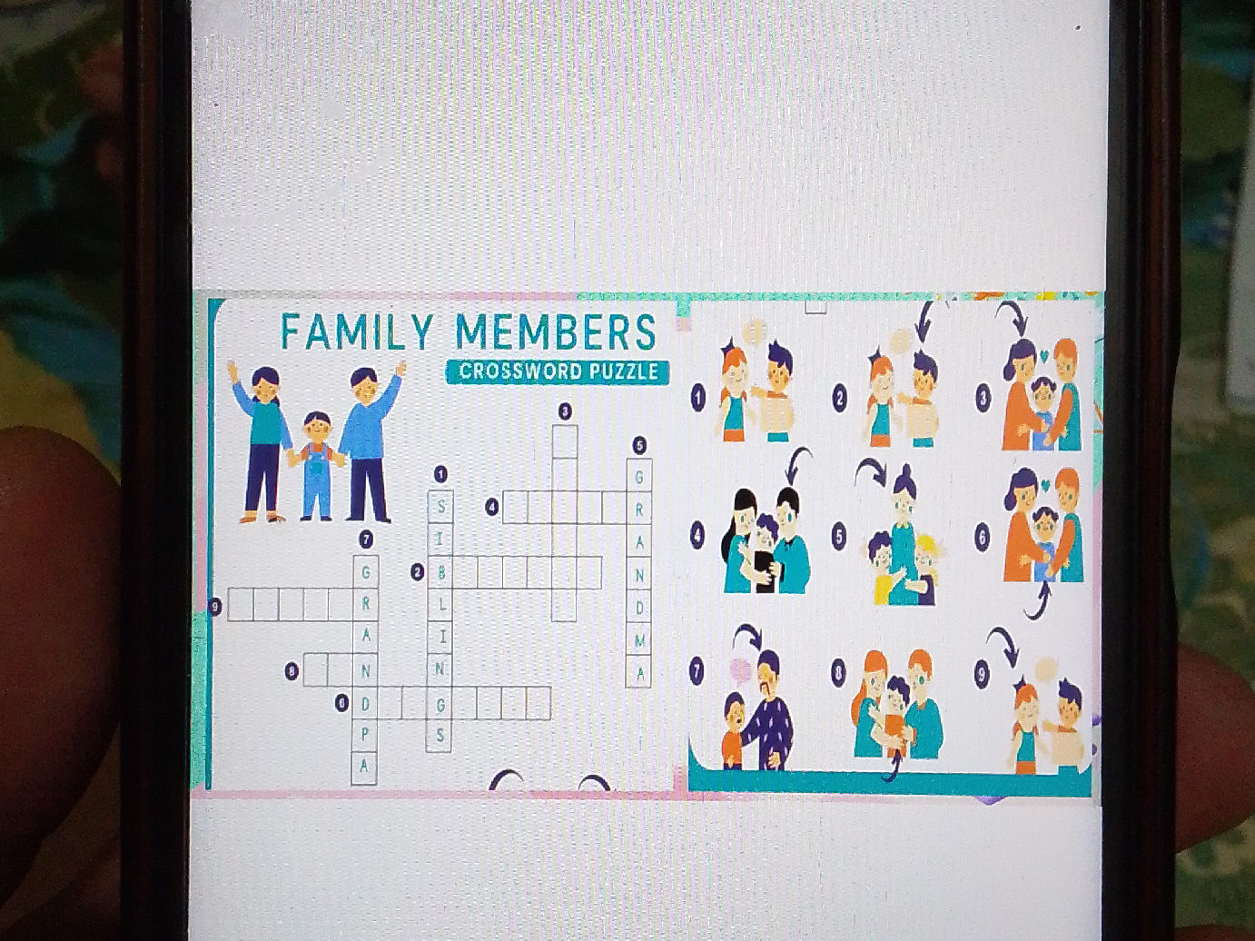 FAMILY MEMBERS CROSSWORD PUZZLE Clues | StudyX