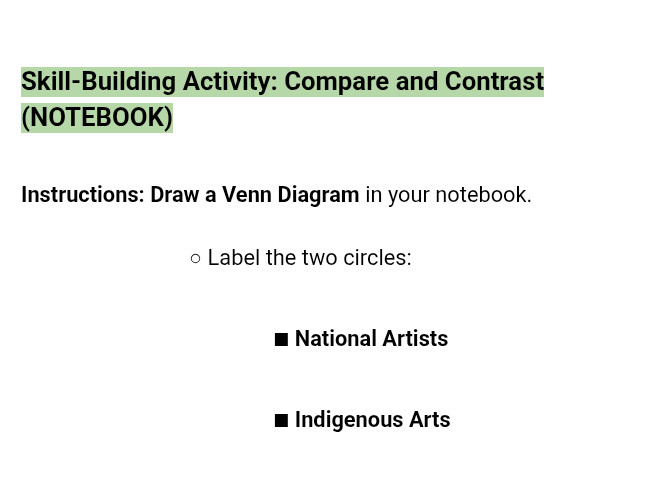 Skill-Building Activity: Compare and | StudyX