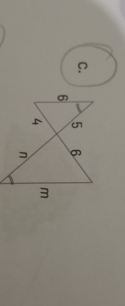 Find the values of $m$ and $n$ based on the | StudyX