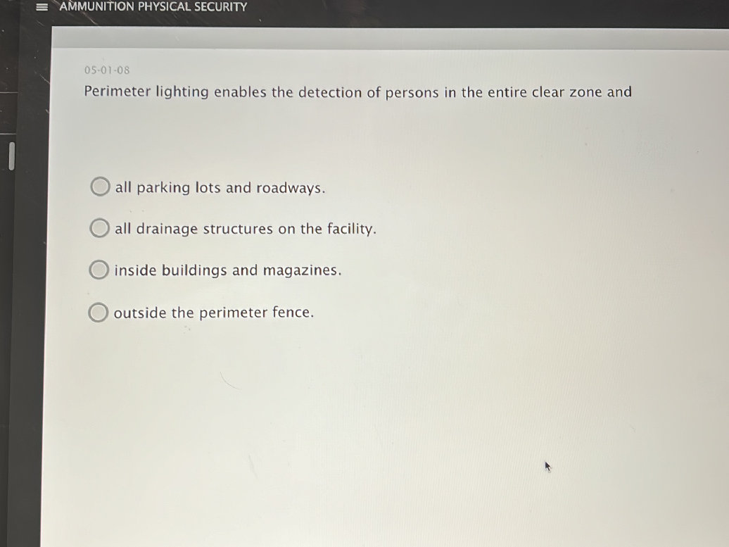 Perimeter lighting enables the detection of
