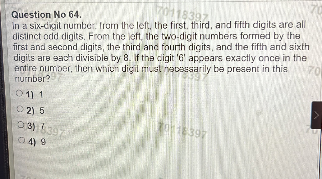 In a six-digit number, from the left, the | StudyX