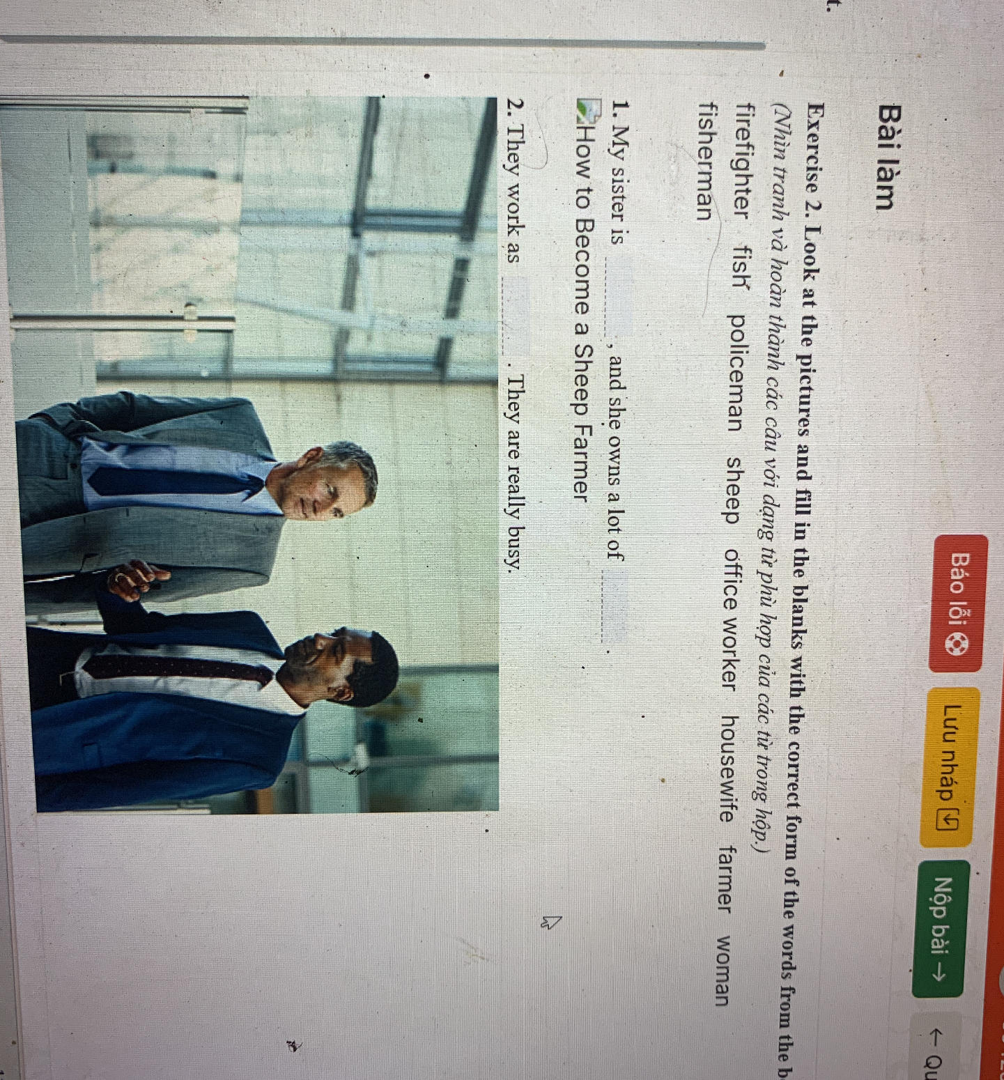 Exercise 2. Look at the pictures and fill in | StudyX