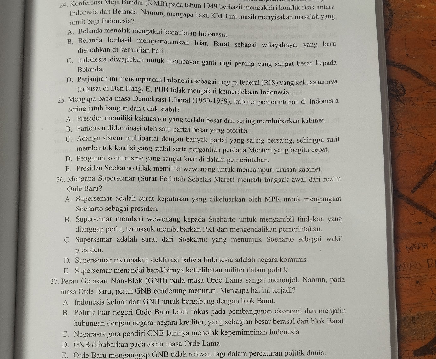 24. Konferensi Meja Bundar (KMB) pada tahun | StudyX