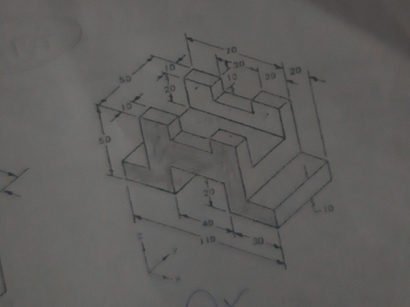 The image displays an isometric projection | StudyX