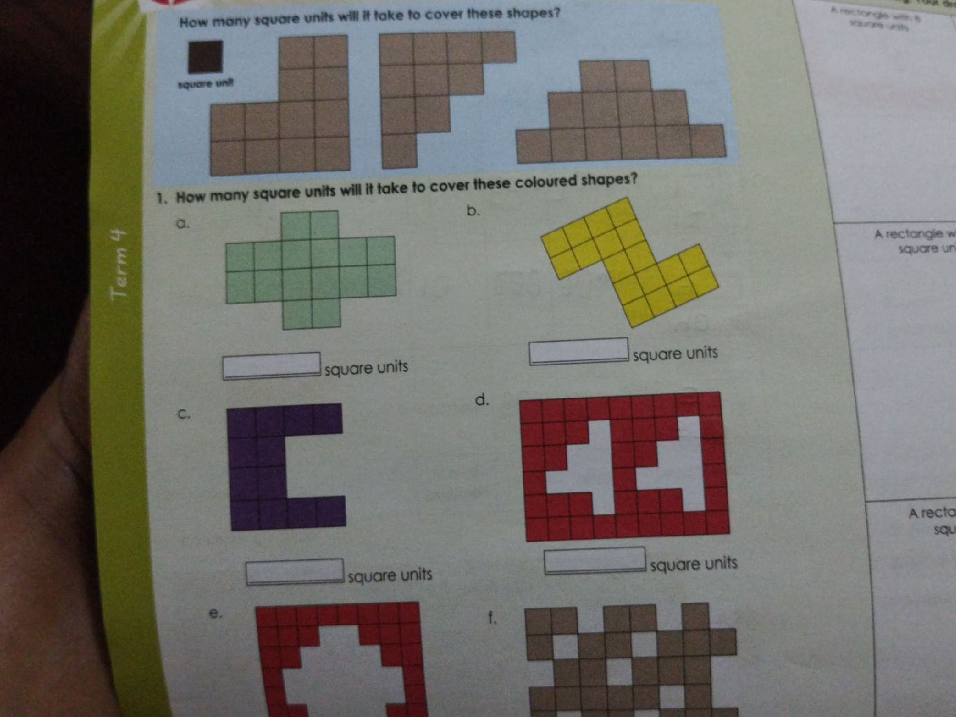 How many square units will it take to cover | StudyX
