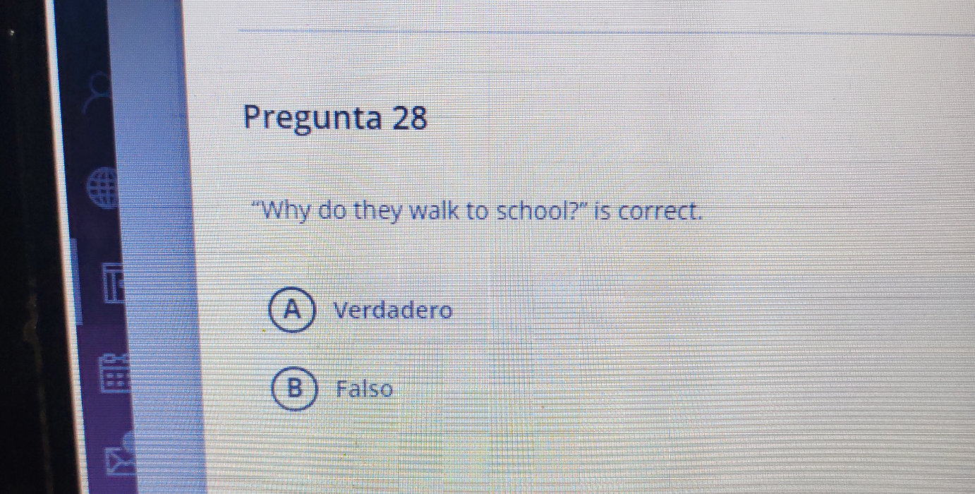 Pregunta 28 "Why do they walk to school?" | StudyX