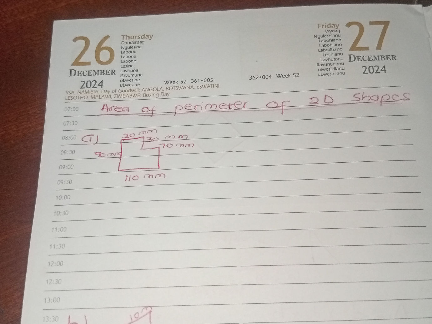 Area of perimeter of 2D shapes (a) | StudyX