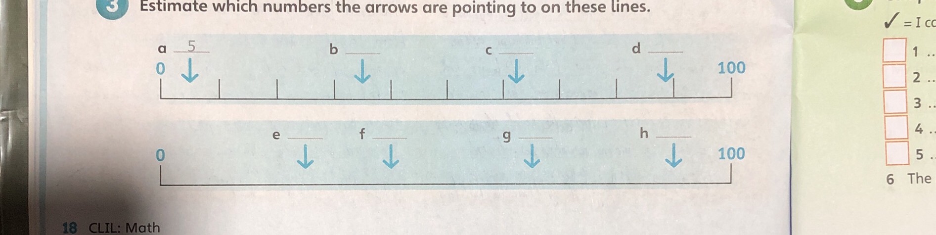 Estimate which numbers the arrows are | StudyX