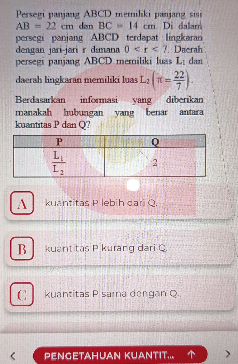 Persegi panjang ABCD memiliki panjang sisi | StudyX