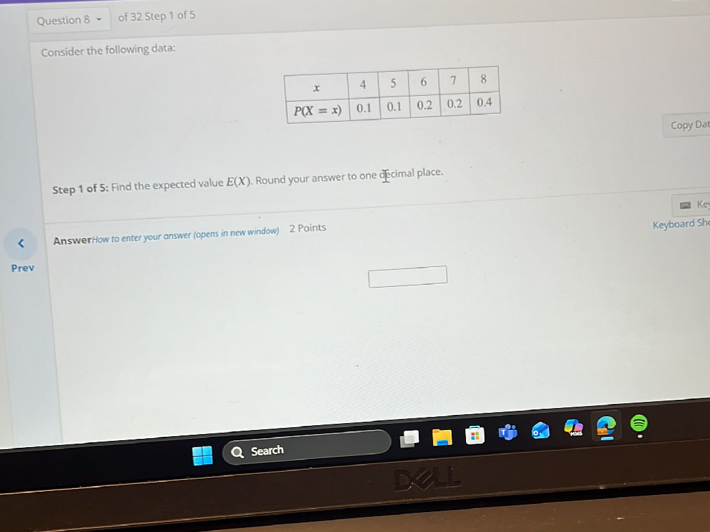 Consider the following data: | $x$ | 4 | 5 | StudyX