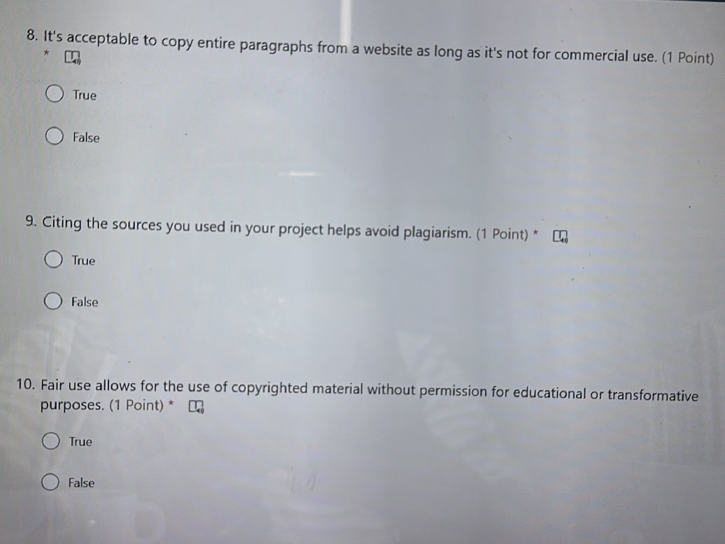 8. It's acceptable to copy entire paragraphs | StudyX