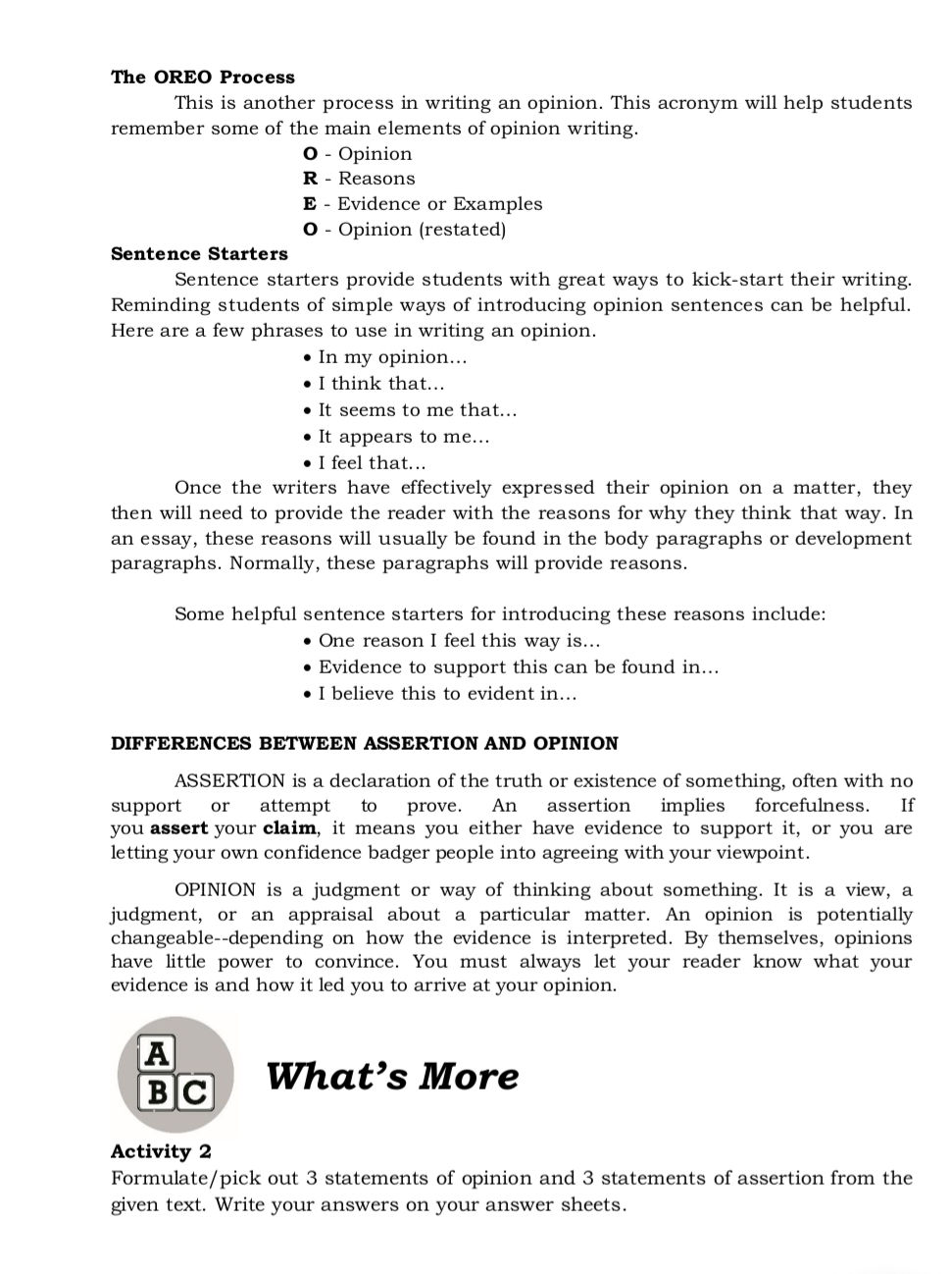 The OREO Process This is another process in | StudyX