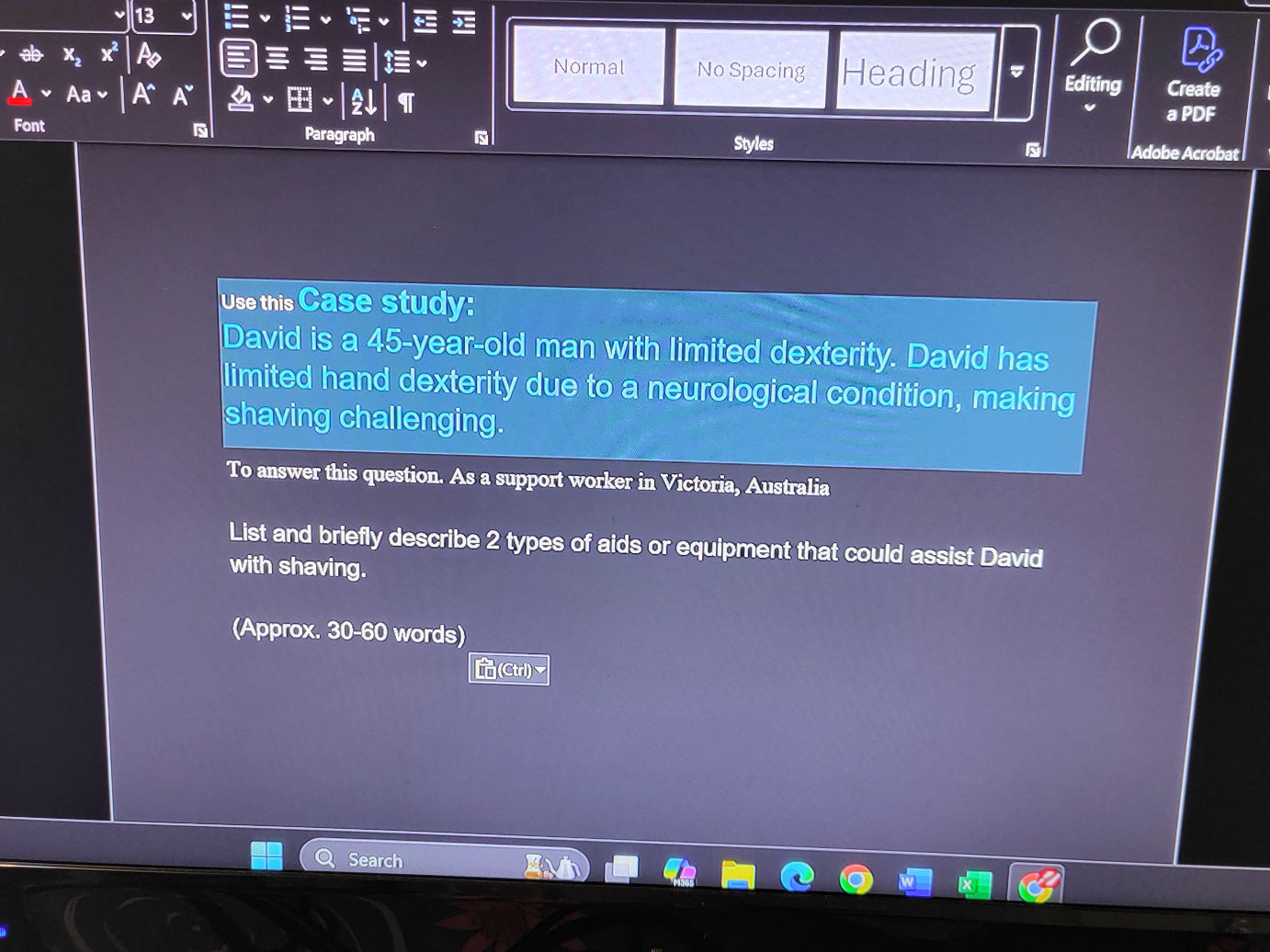 Use this Case study: David is a 45-year-old | StudyX