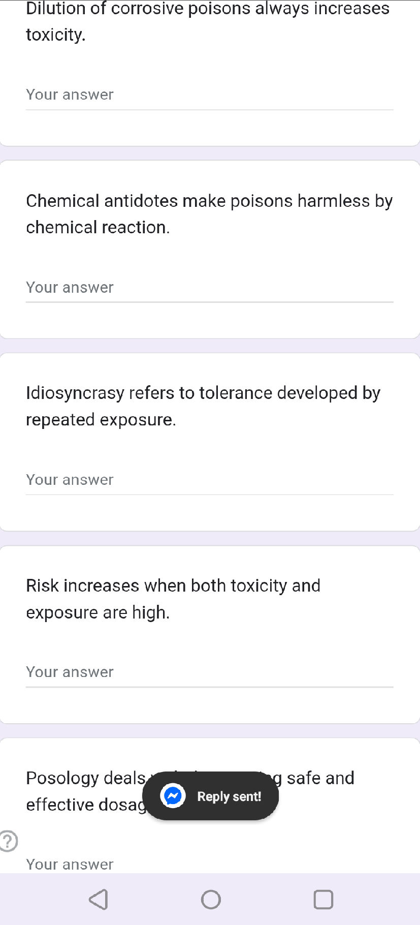 Idiosyncrasy refers to tolerance developed | StudyX