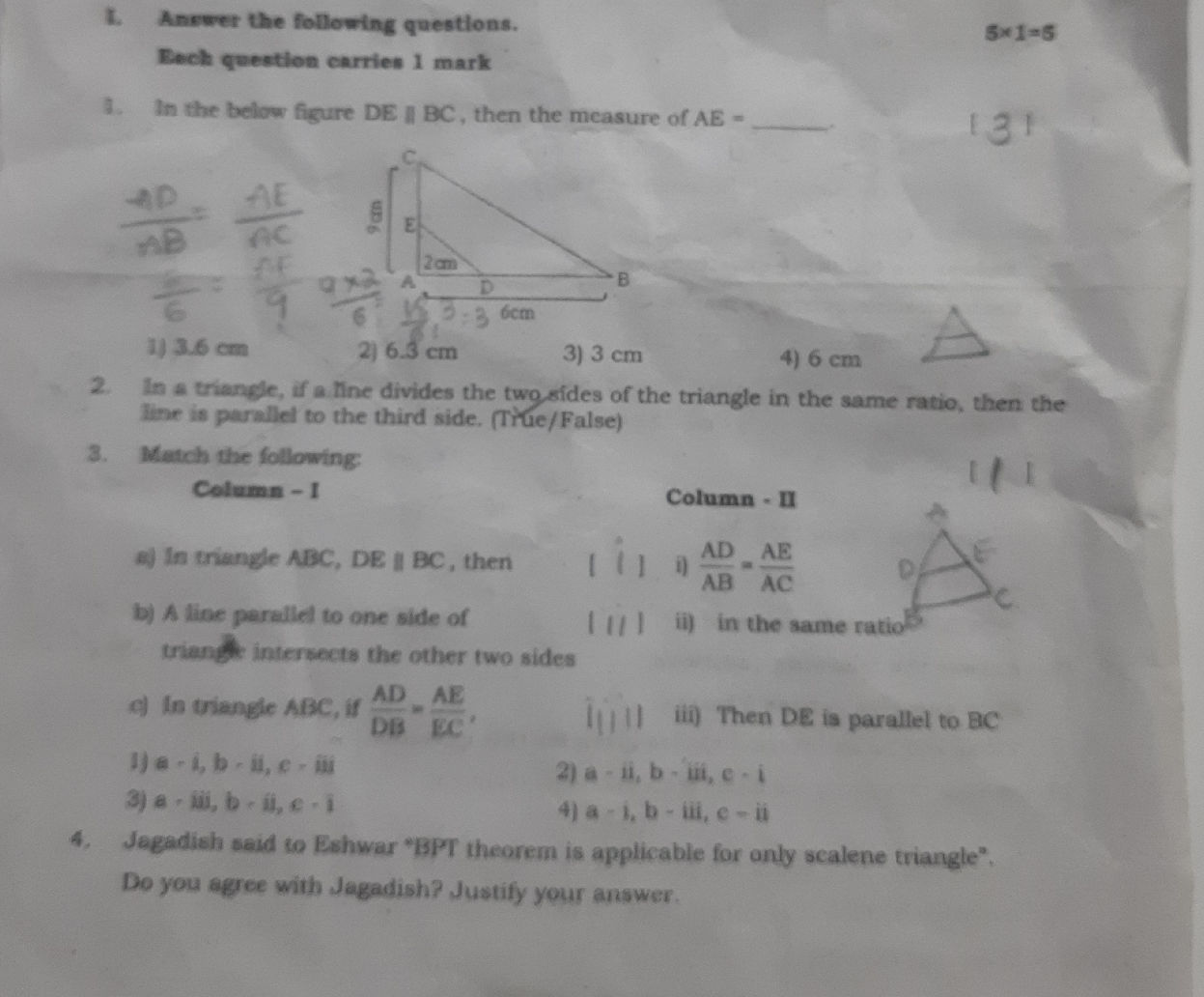 Answer the following questions. Each | StudyX