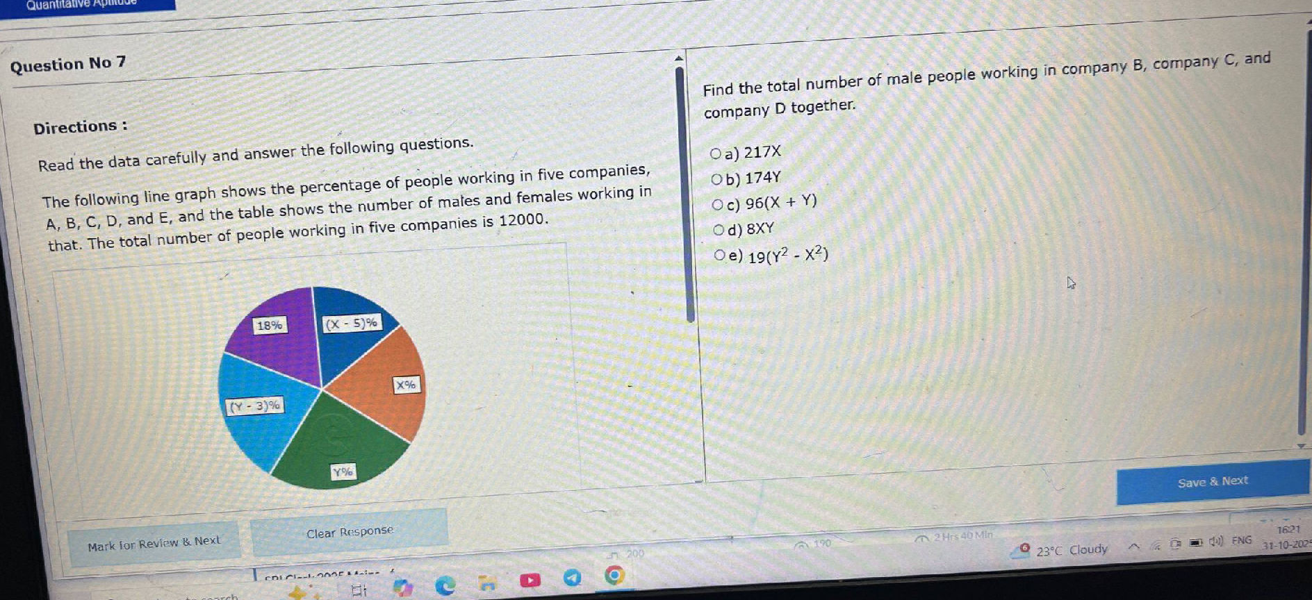 Directions : Read the data carefully and | StudyX