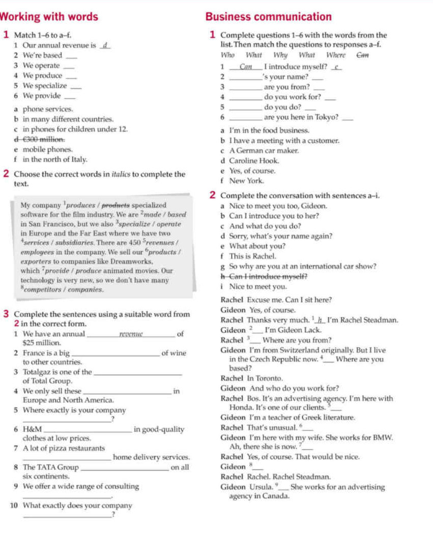 2 Choose the correct words in italics to | StudyX
