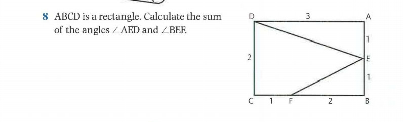 ABCD is a rectangle. Calculate the sum of | StudyX