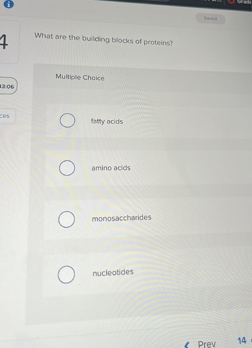 What are the building blocks of proteins? | StudyX