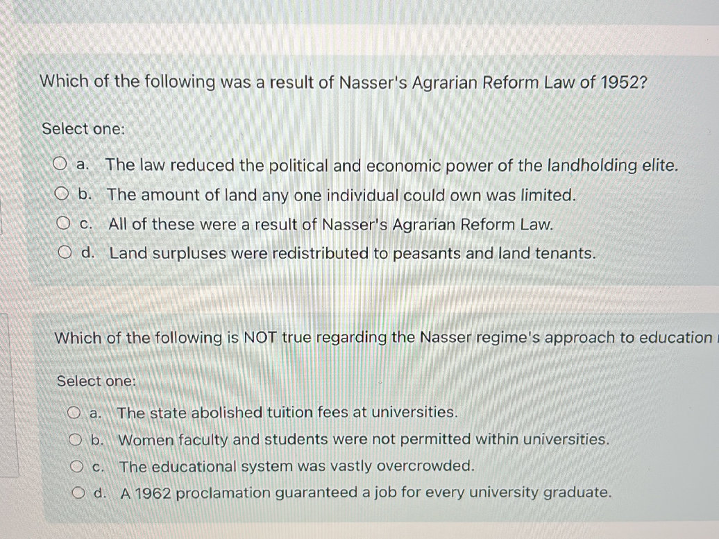 Which of the following was a result of | StudyX
