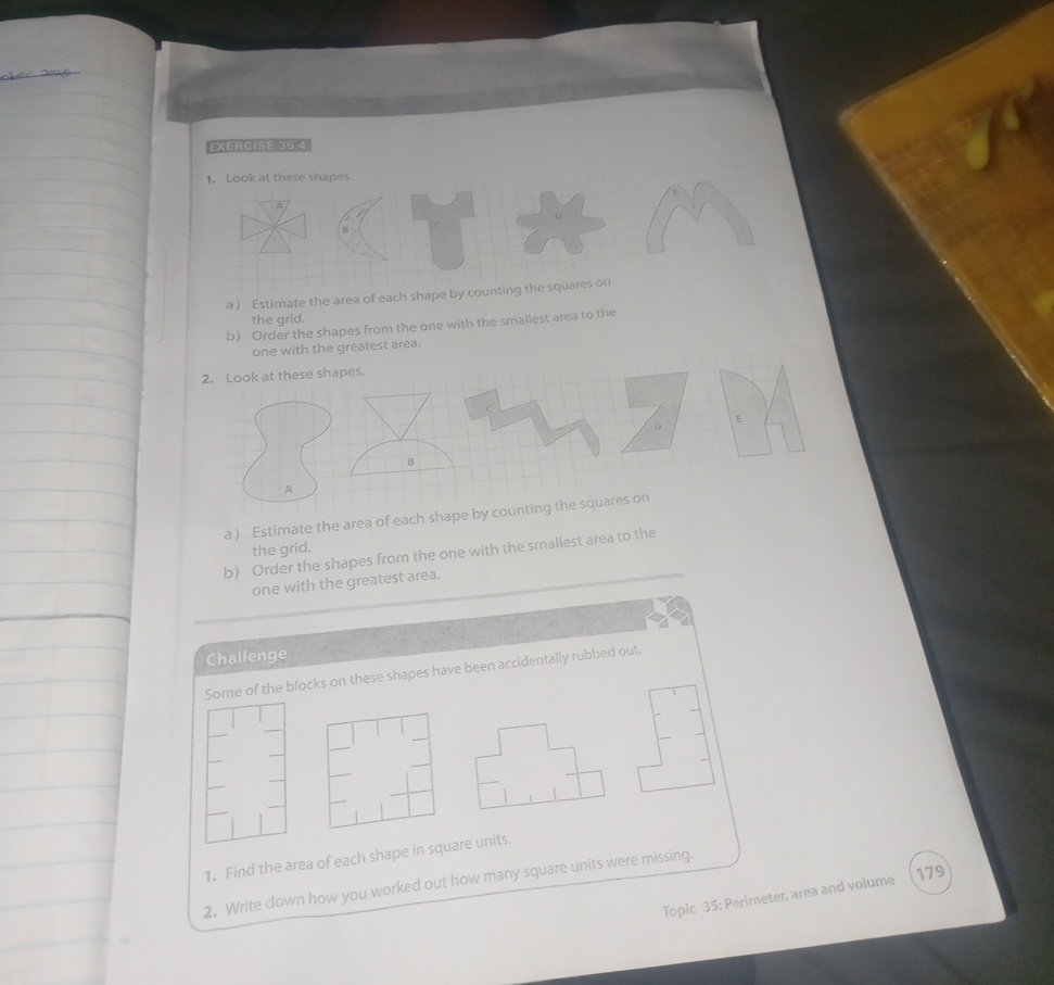 1. Look at these shapes. [Shapes A, B, C, | StudyX