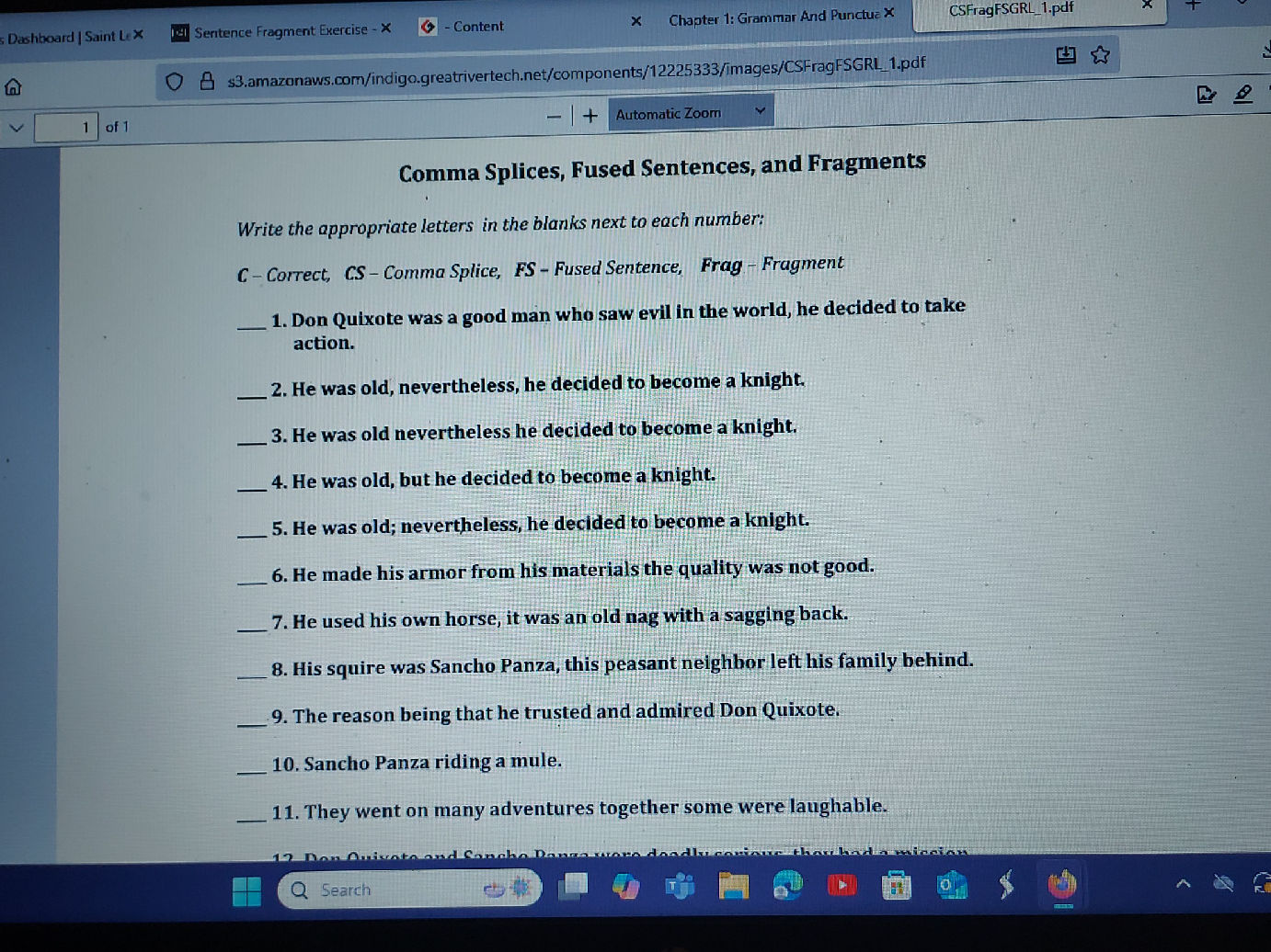 Comma Splices, Fused Sentences, and | StudyX