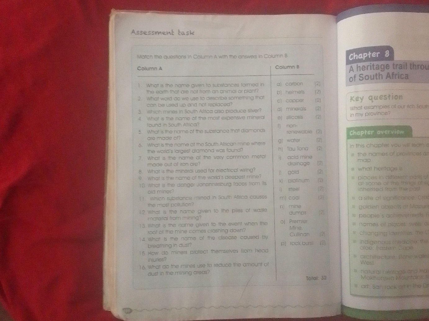 Assessment task Match the questions in | StudyX