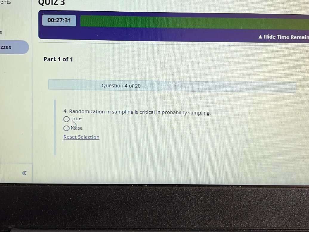 4. Randomization in sampling is critical in | StudyX