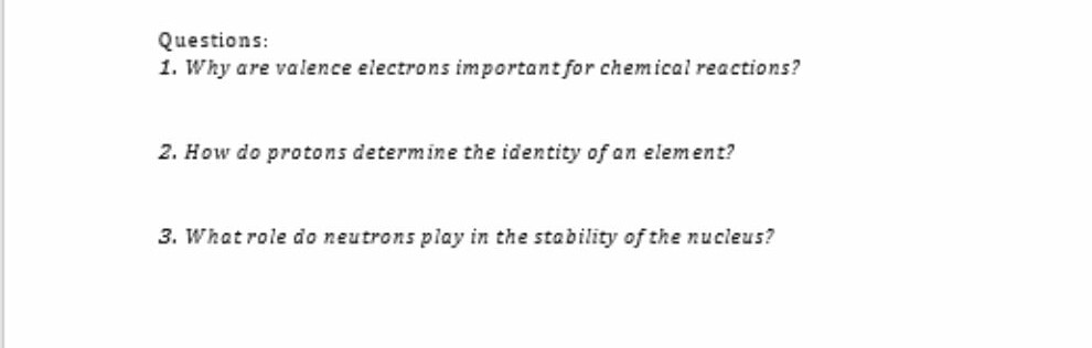 2. How do protons determine the identity of | StudyX