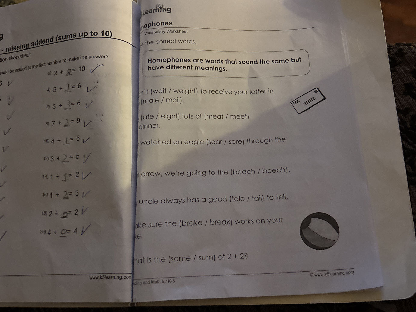 Missing addend (sums up to 10) Addition | StudyX