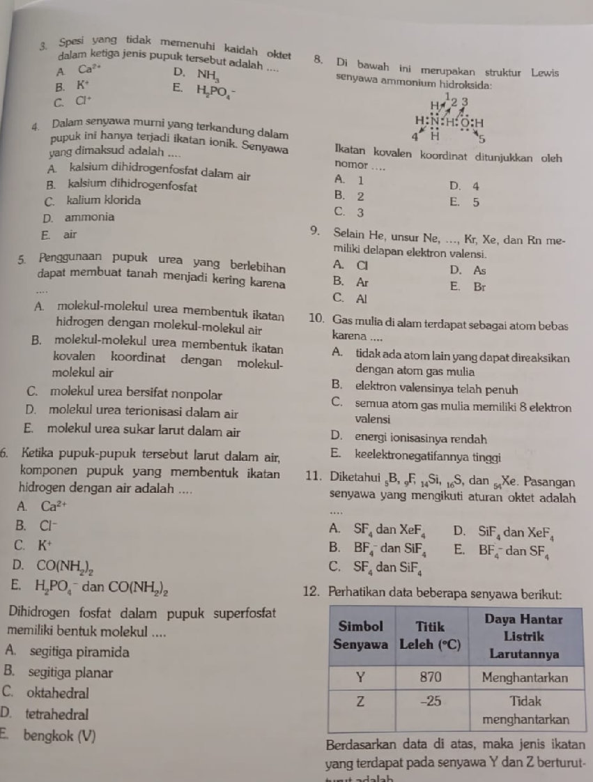 Spesi yang tidak memenuhi kaidah oktet dalam | StudyX