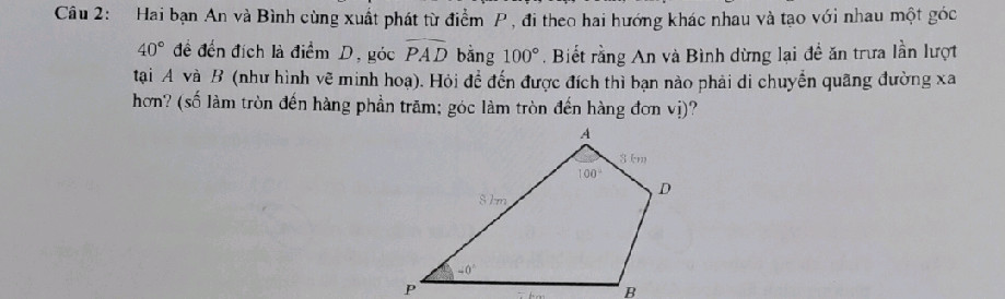 Câu 2: Hai bạn An và Bình cùng xuất phát từ | StudyX