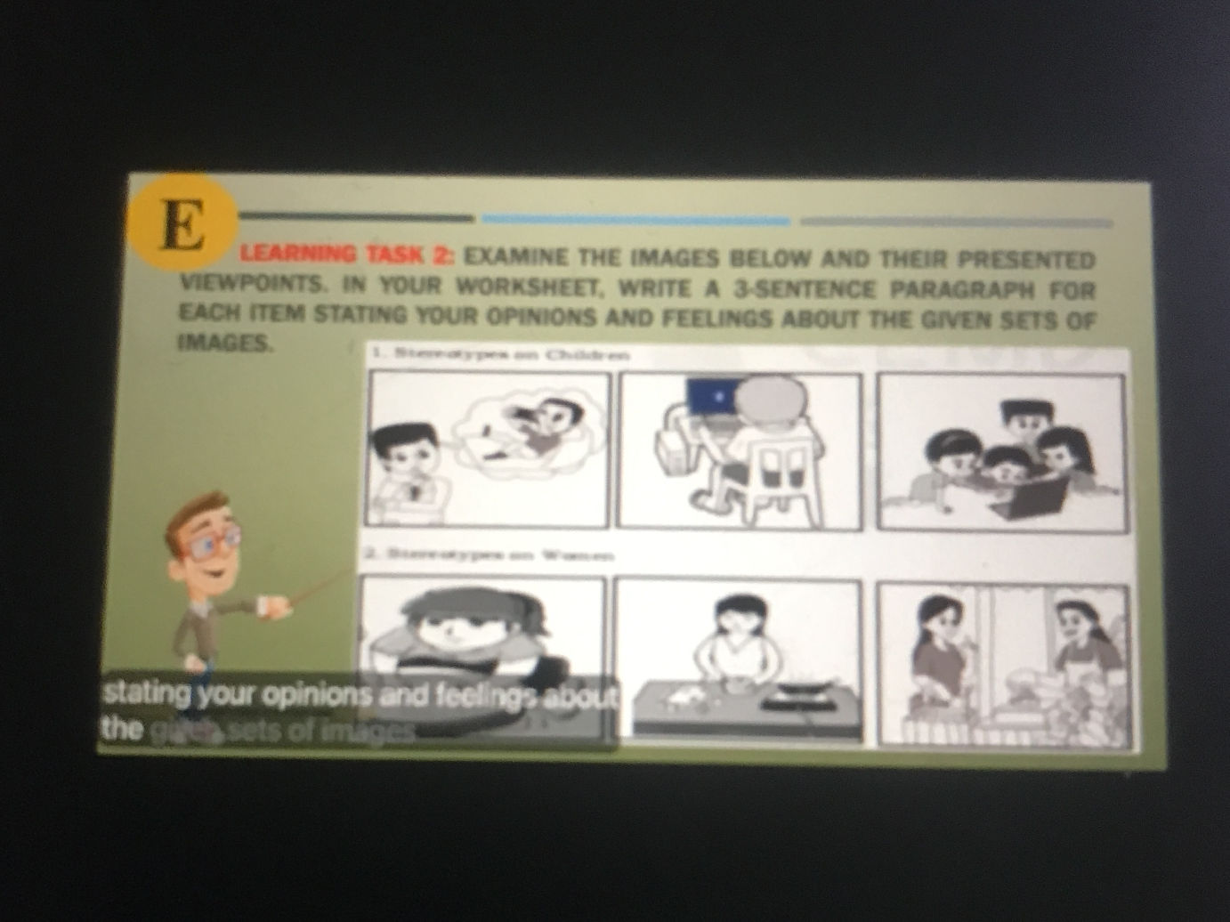 LEARNING TASK 2: EXAMINE THE IMAGES BELOW | StudyX