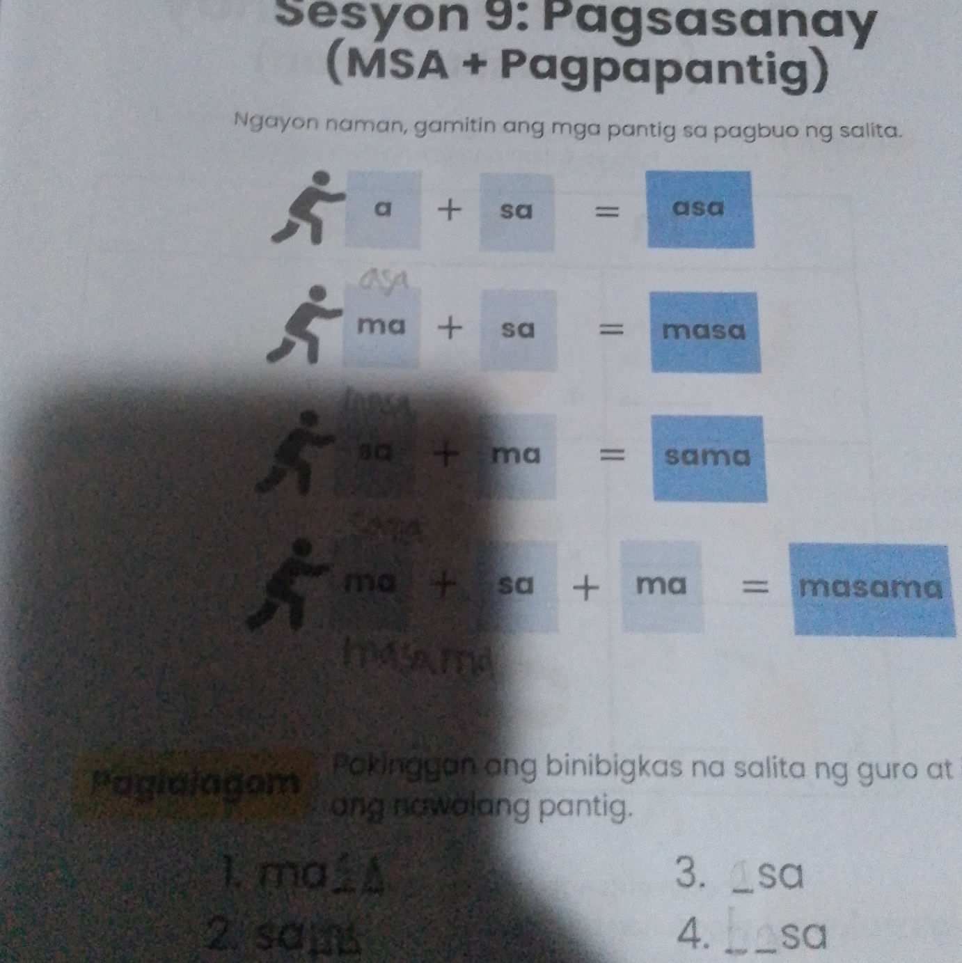 Sesyon 9: Pagsasanay (MSA + Pagpapantig) | StudyX