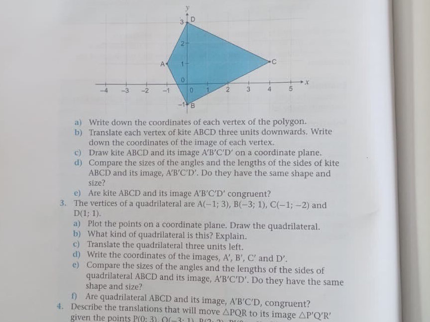 The vertices of a quadrilateral are A(-1; | StudyX