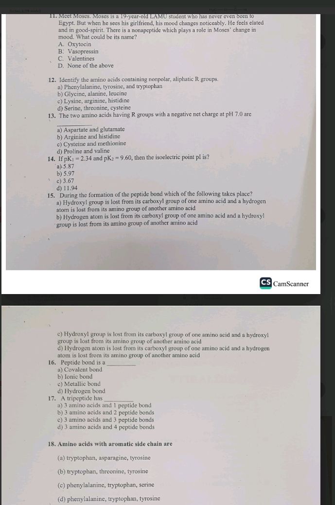 11. Meet Moses. Moses is a 19-year-old LAMU | StudyX