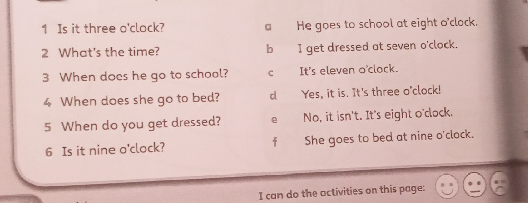 Match the questions (1-6) with the answers | StudyX