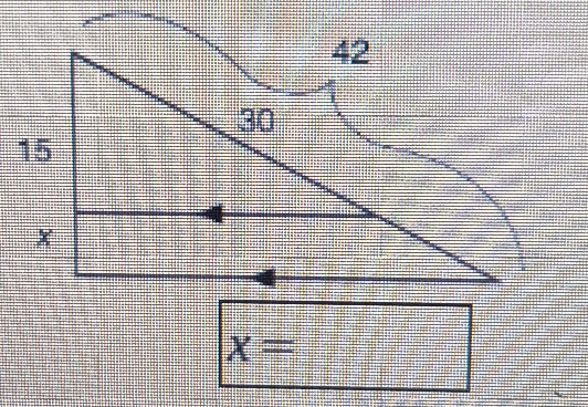 The image shows a large right triangle | StudyX