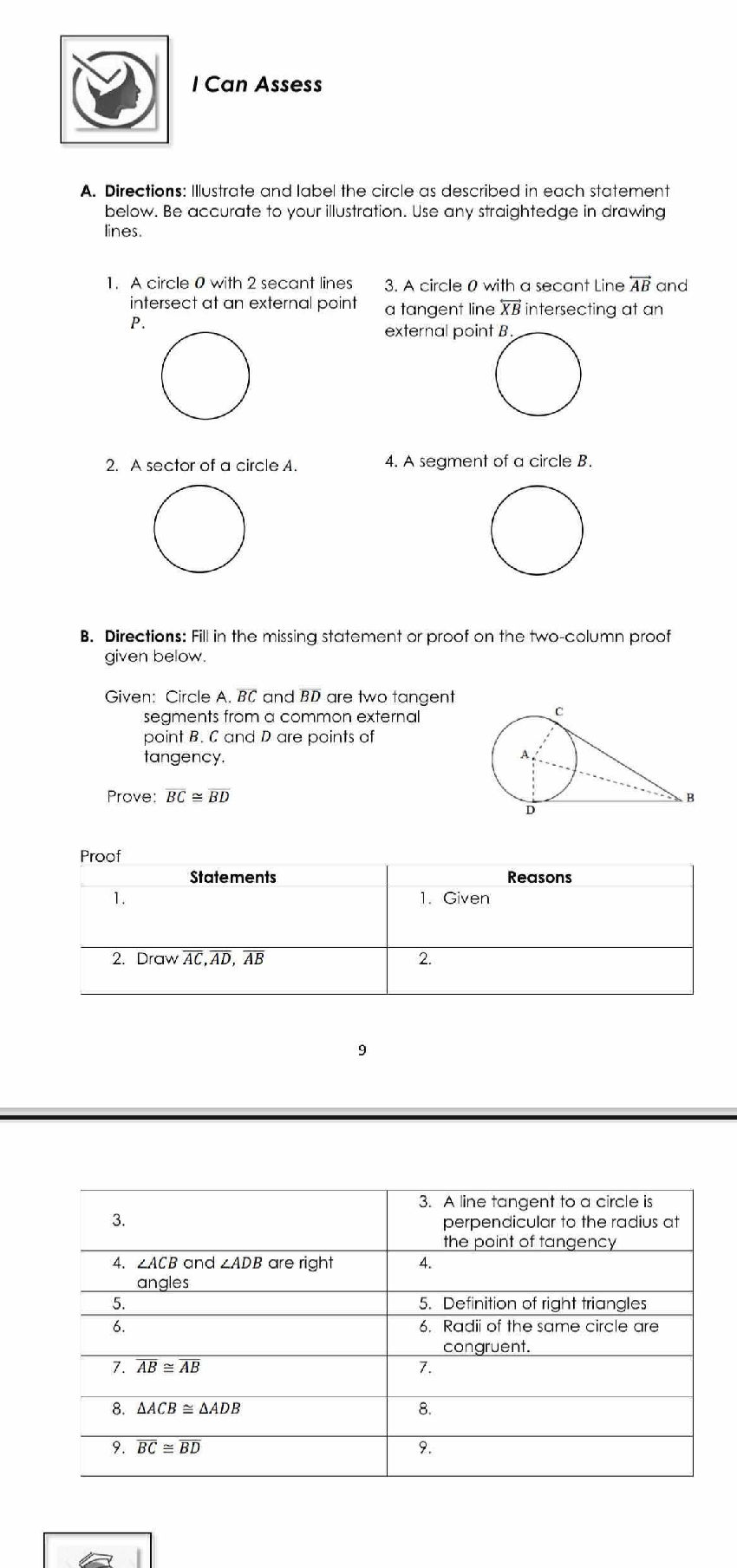 A. Directions: Illustrate and label the | StudyX