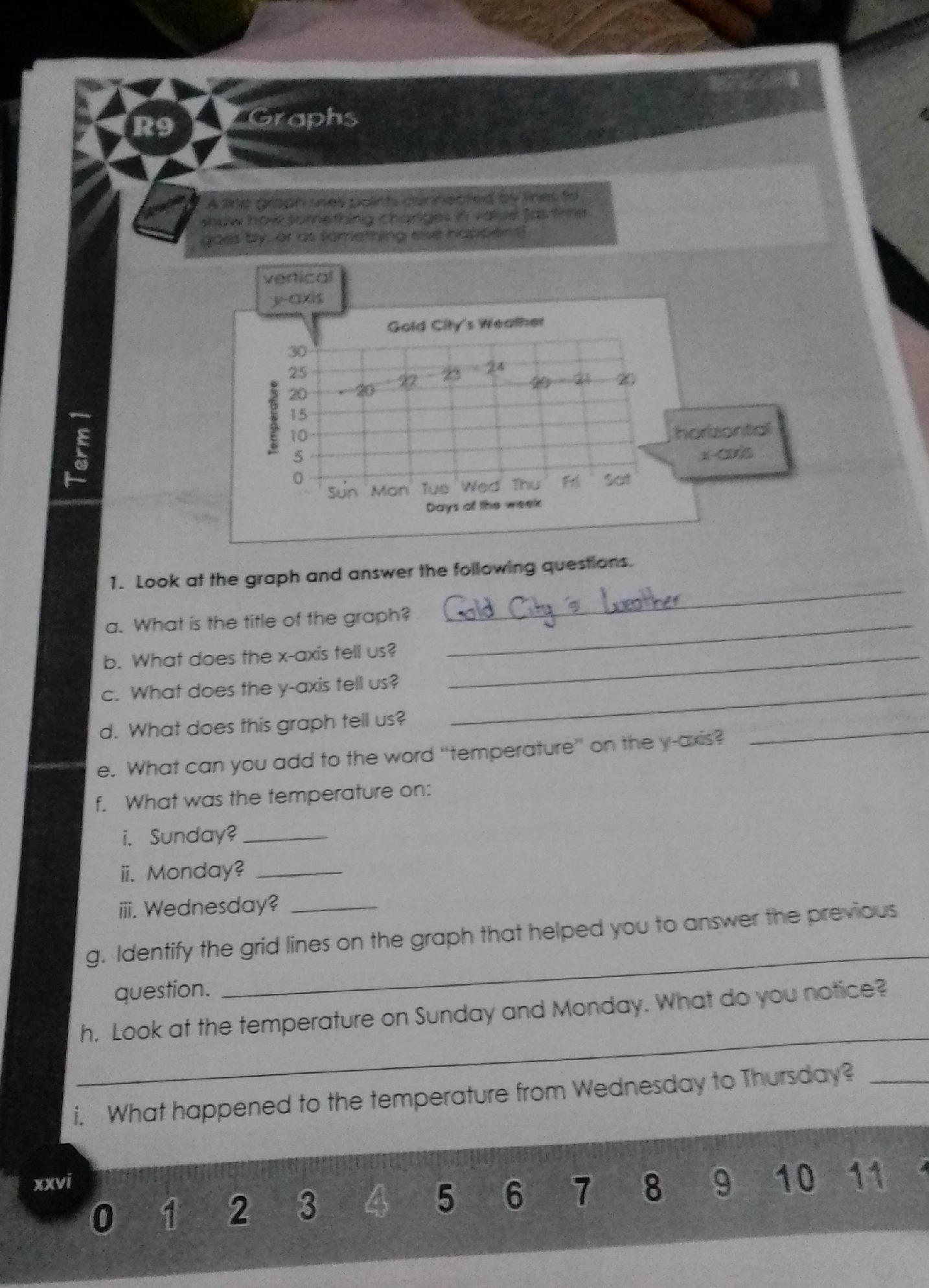 Graphs A line graph uses points connected | StudyX