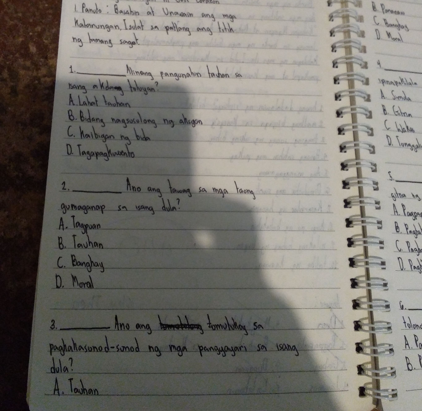 Panuto: Basahin at Unawain ang mga | StudyX