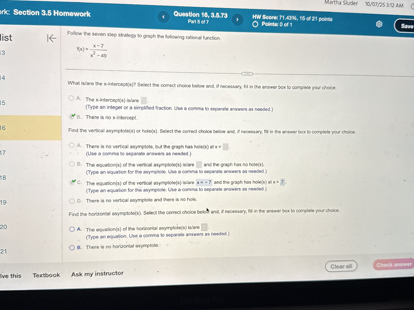 Follow the seven step strategy to graph the | StudyX