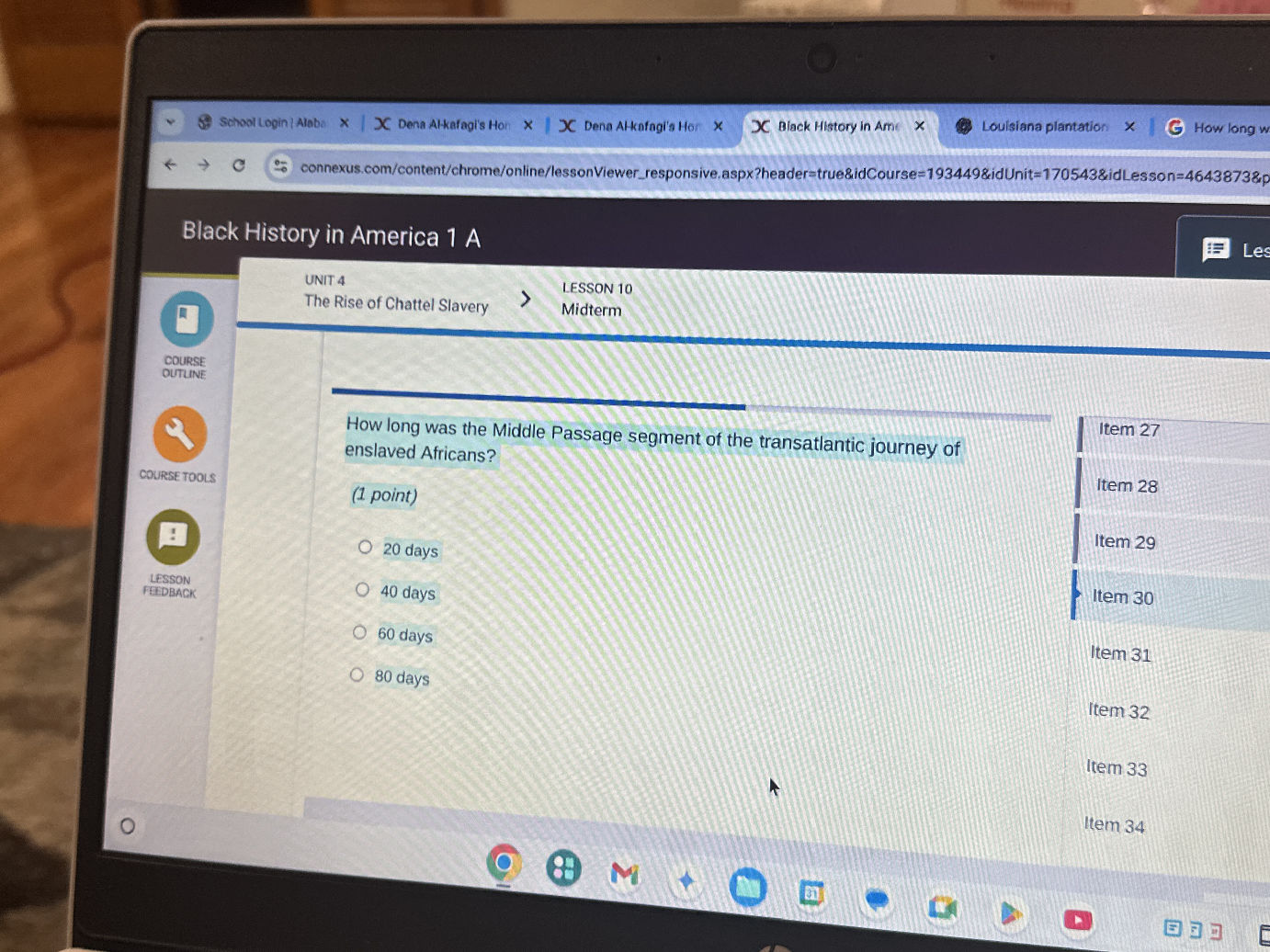 How long was the Middle Passage segment of | StudyX