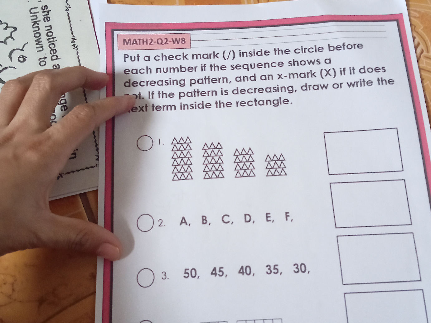 MATH2-Q2-W8 Put a check mark (/) inside the | StudyX