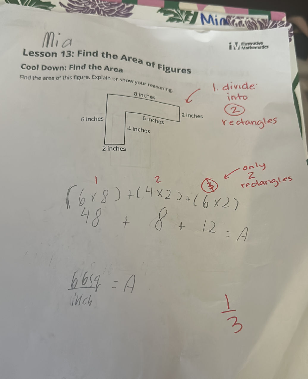 Lesson 13: Find the Area of Figures Cool | StudyX