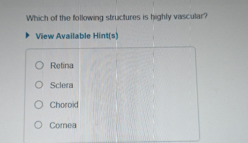 Which of the following structures is highly | StudyX