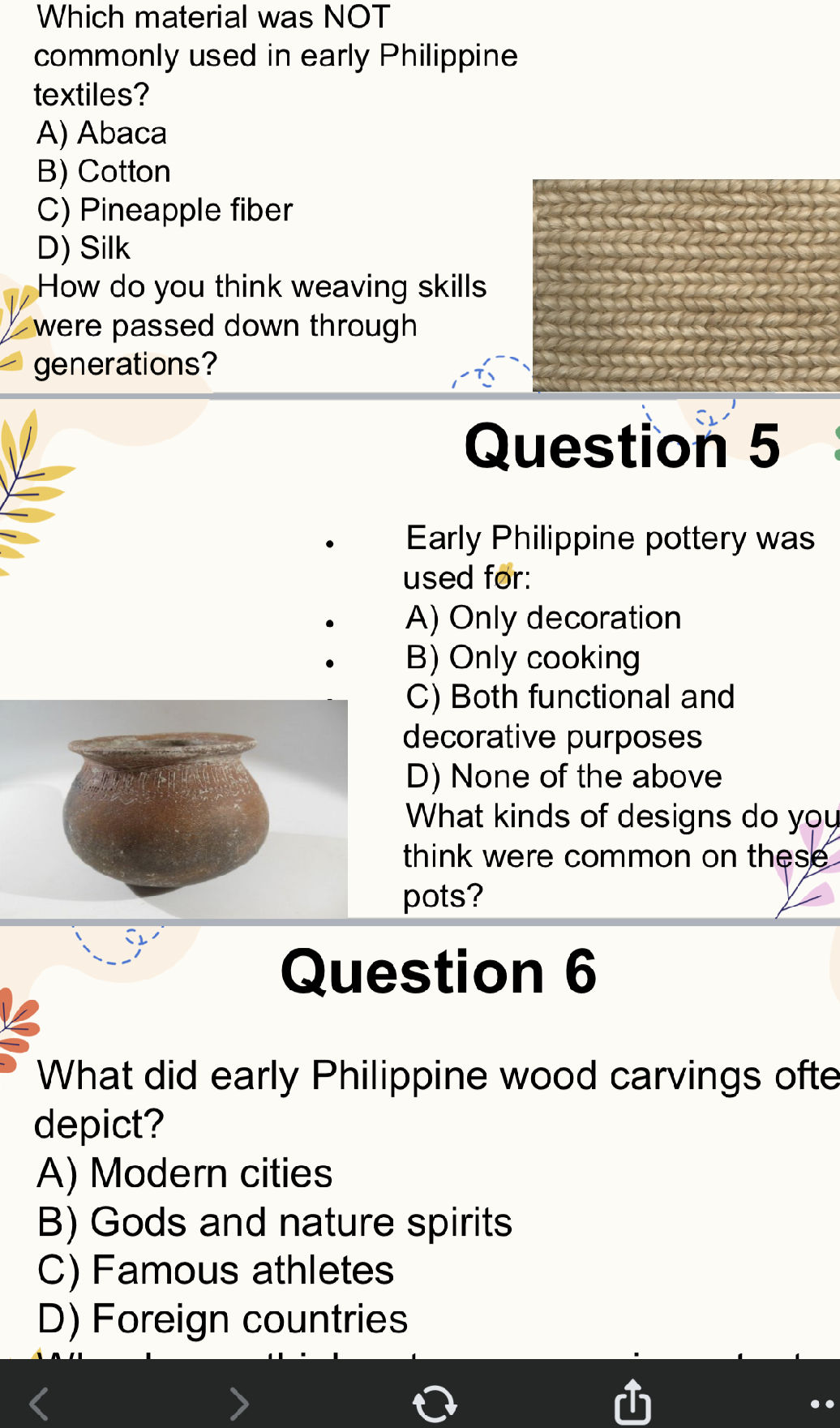 Which material was NOT commonly used in | StudyX