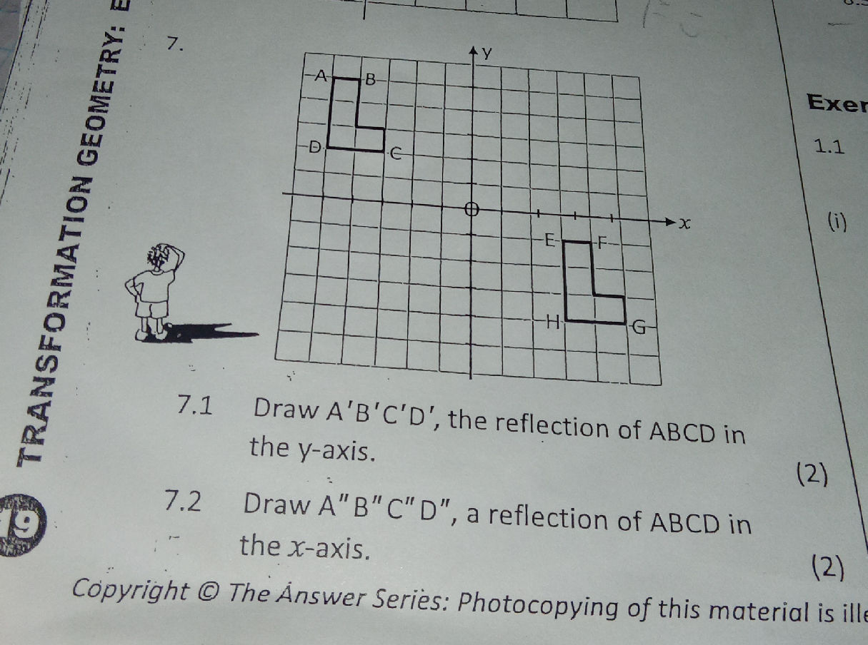 The image shows two shapes, ABCD (in the | StudyX