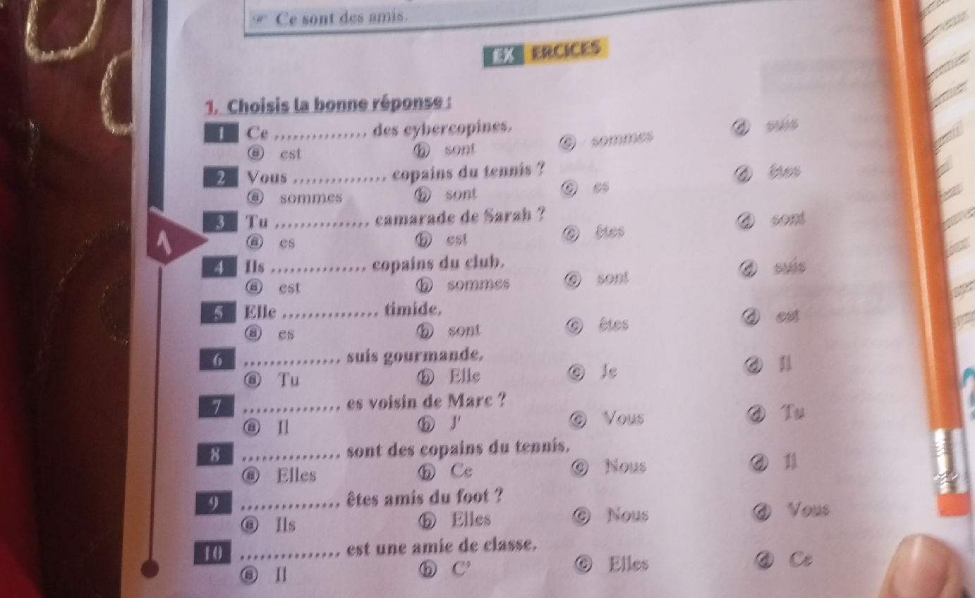 1. Choisis la bonne réponse : 1 Ce | StudyX
