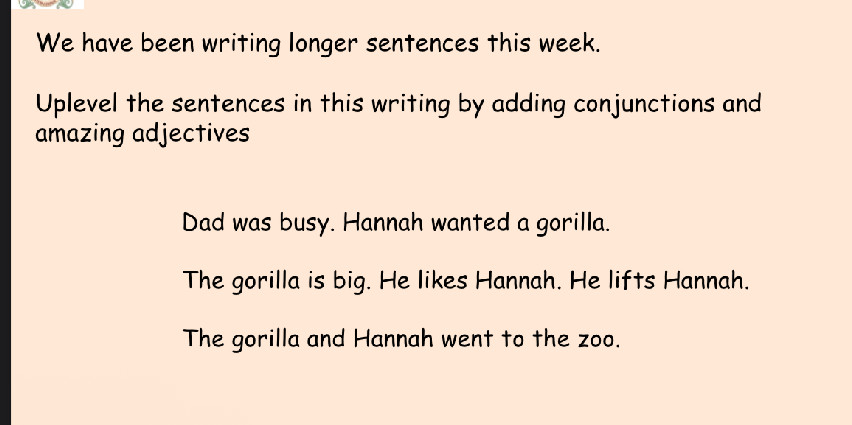 We have been writing longer sentences this | StudyX